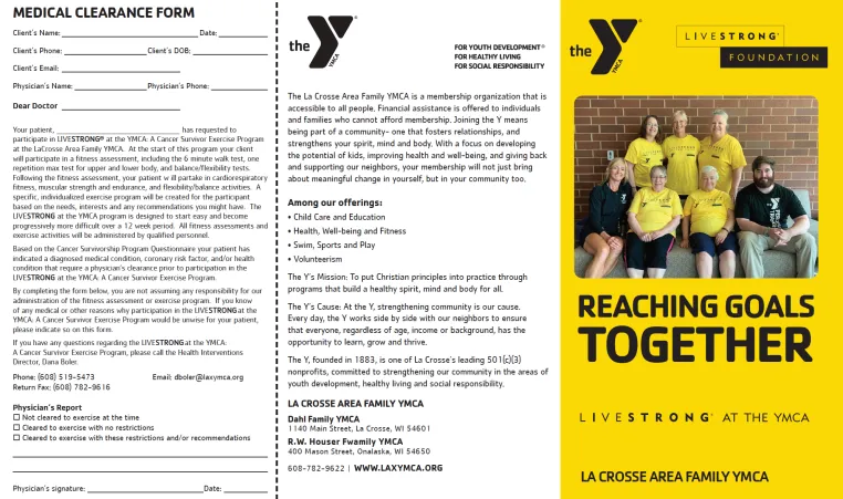 LIVESTRONG | La Crosse Area Family YMCA